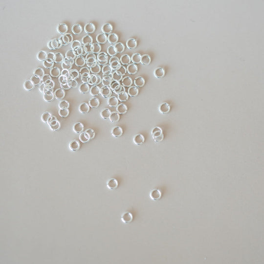 24 Gauge 3mm Open Jump Rings - Sterling Silver